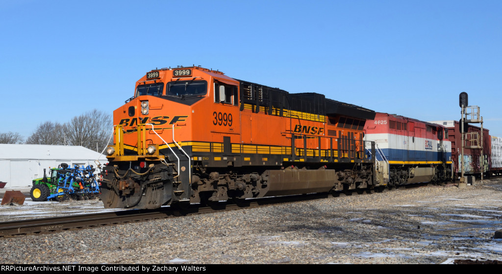 BNSF 3999 BCOL 4625